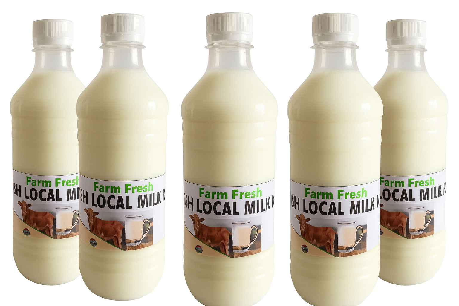 Fresh Cow Milk - 1 ltr Bottle - Farm Fresh Gambia