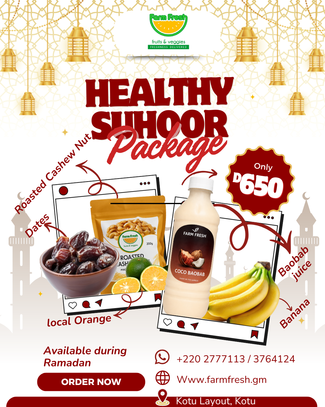 Healthy Suhoor Package - Farm Fresh Gambia
